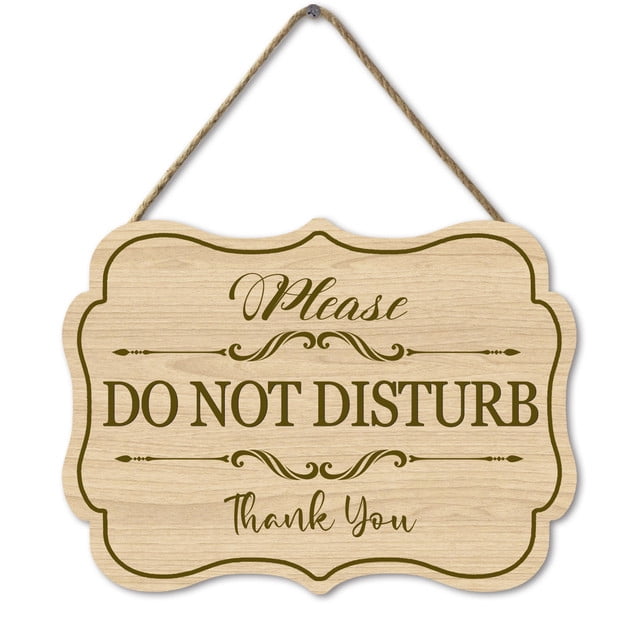 Ymaotrade Do Not Disturb Door Hanger Sign, Do Not Knock Sign Wooden Do ...