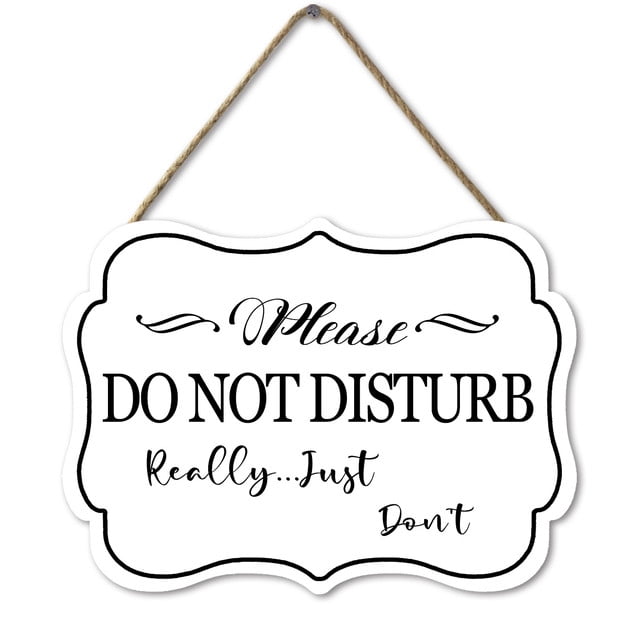 Ymaotrade Do Not Disturb Sign for House, No Soliciting Decorative Wood ...