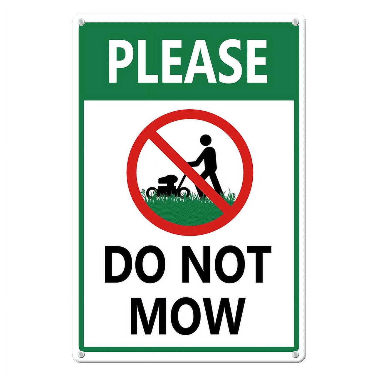 Ymaotrade Do Not Mow Aluminium Sign, No Mow May Yard Sign for Metal ...