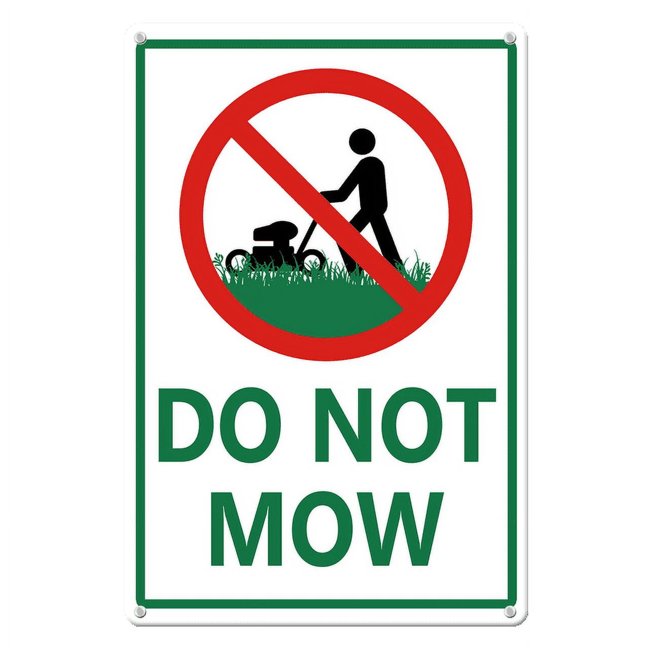 Ymaotrade Do Not Mow Aluminium Sign, Do Not Mow Yard Grass Metal Sign ...