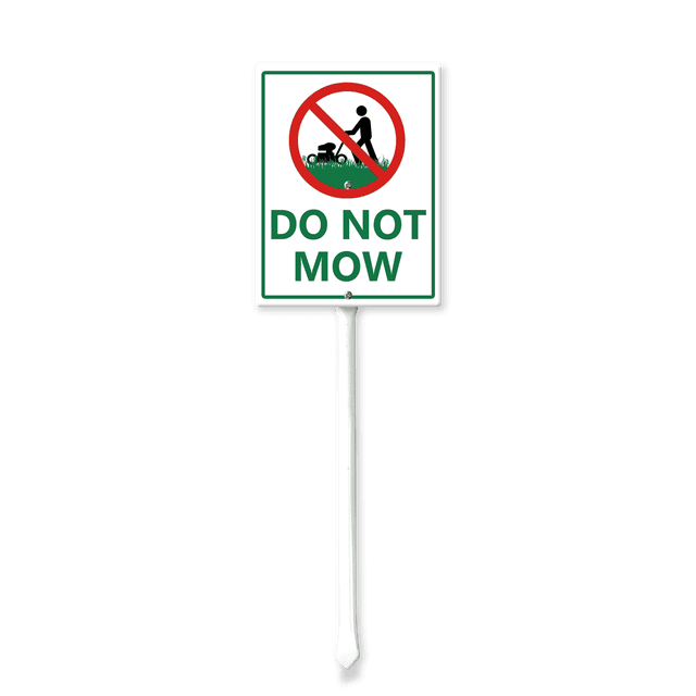 Ymaotrade Do Not Mow Sign For Yard and Stake Kit, Do Not Mow Yard Grass ...
