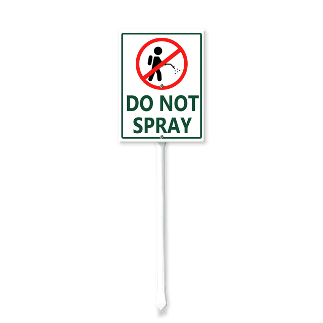 Ymaotrade Do Not Spray Sign For Yard and Stake Kit, No Spray Pesticide ...