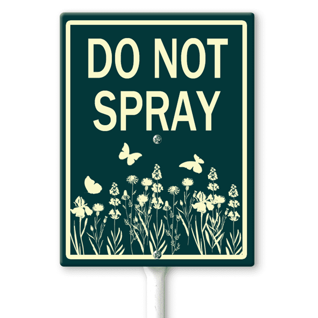 Ymaotrade Do Not Spray Yard Sign with Stakes 8×12in, Sturdy Aluminum ...