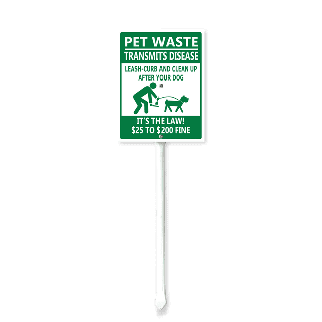 Ymaotrade Dog Waste...Clean Up After Your Dog, It's The Law Signs for ...