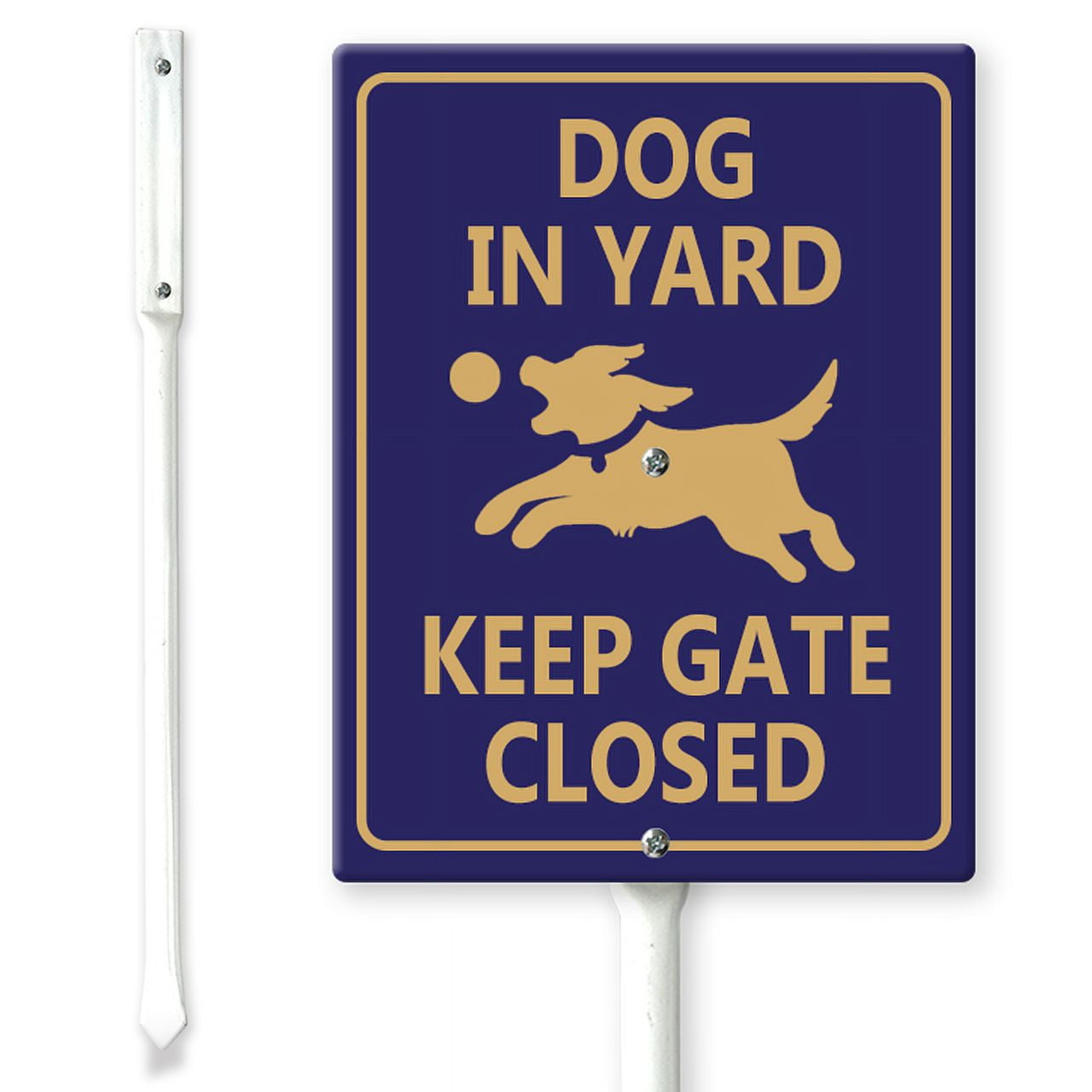 Ymaotrade Dog in Yard Keep Gate Closed Yard Sign with Stakes 8in×12in ...