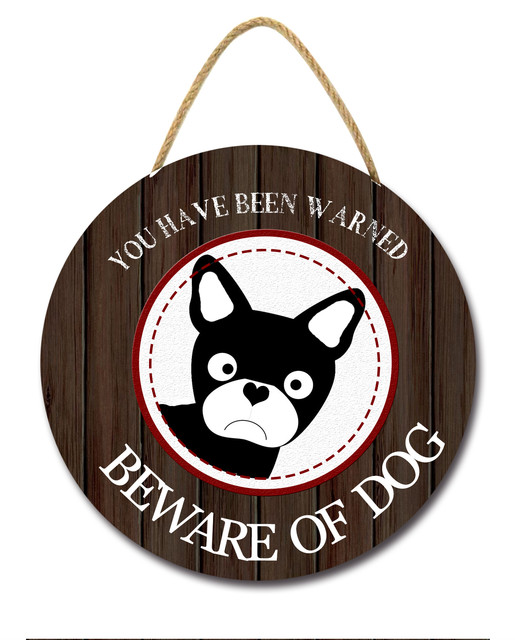 Ymaotrade Dogs Wood Sign for Fence Beware of Dog Sign Dog Warning Signs ...