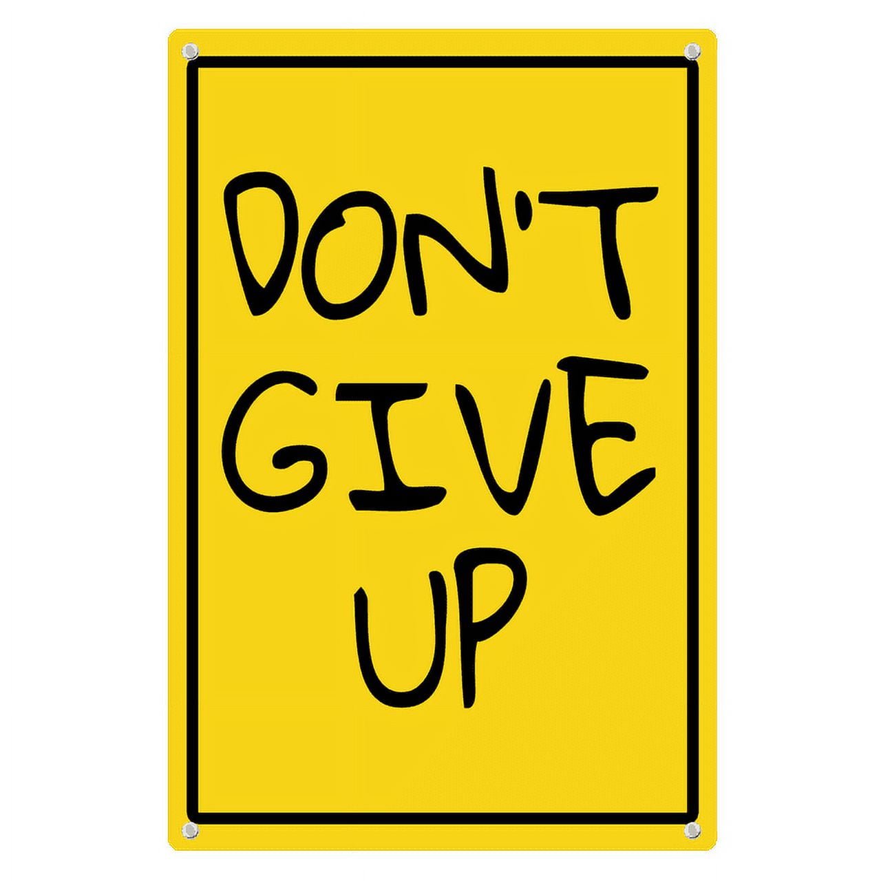 Ymaotrade Don't Give Up Aluminium/Metal Sign 8×12in, Sturdy Aluminum ...