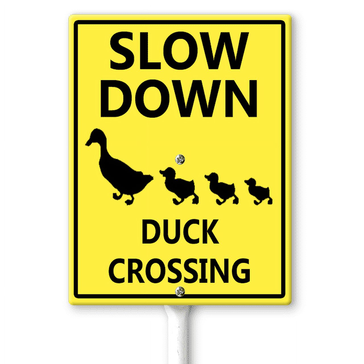 Ymaotrade Duck Crossing Yard Sign with Stakes 4.6in×6in, Sturdy ...
