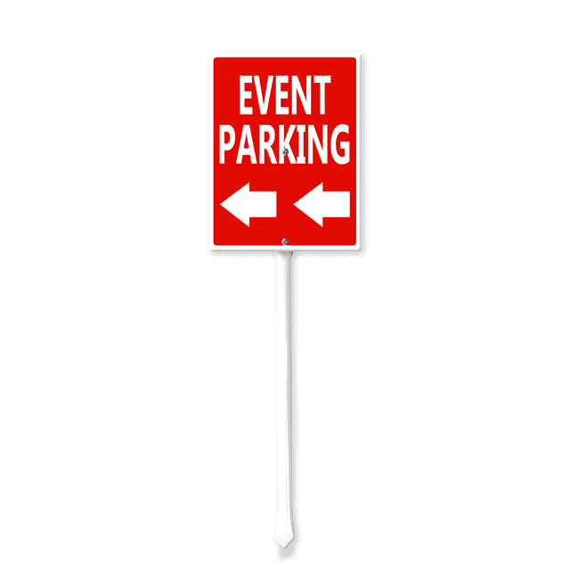 Ymaotrade Event Parking Signs with Stake 7in×8.8in, Left Sided Signs ...