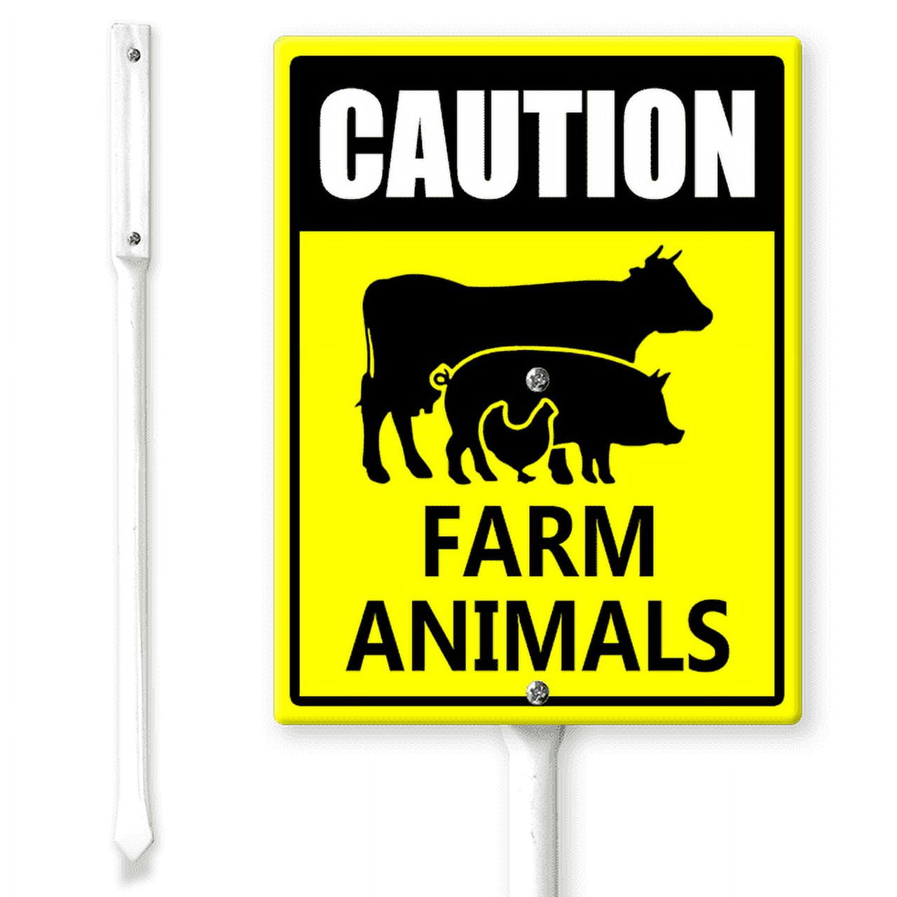 Ymaotrade Farm Animals With Horse Cow Pig Symbol Yard Sign with Stakes ...