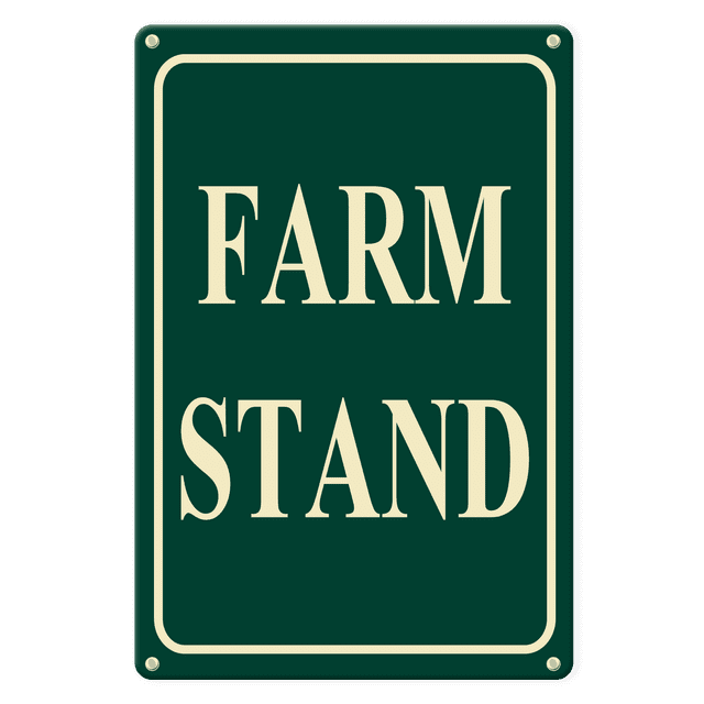 Ymaotrade Farm Stand Aluminium Sign 8×12in, Sturdy Aluminum Metal Signs ...
