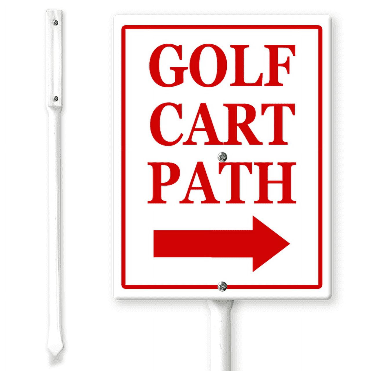 Ymaotrade Golf Cart Path Direvtional Right Arrow Yard Sign with Stakes ...