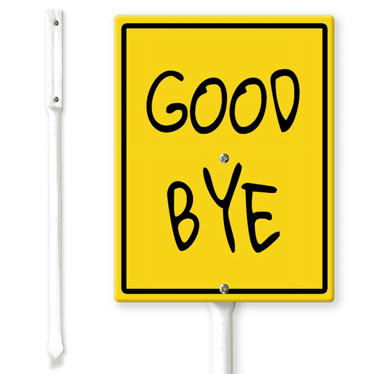 Ymaotrade Good Bye Yard Sign with Stakes 7in×8.8in, Sturdy Aluminum ...