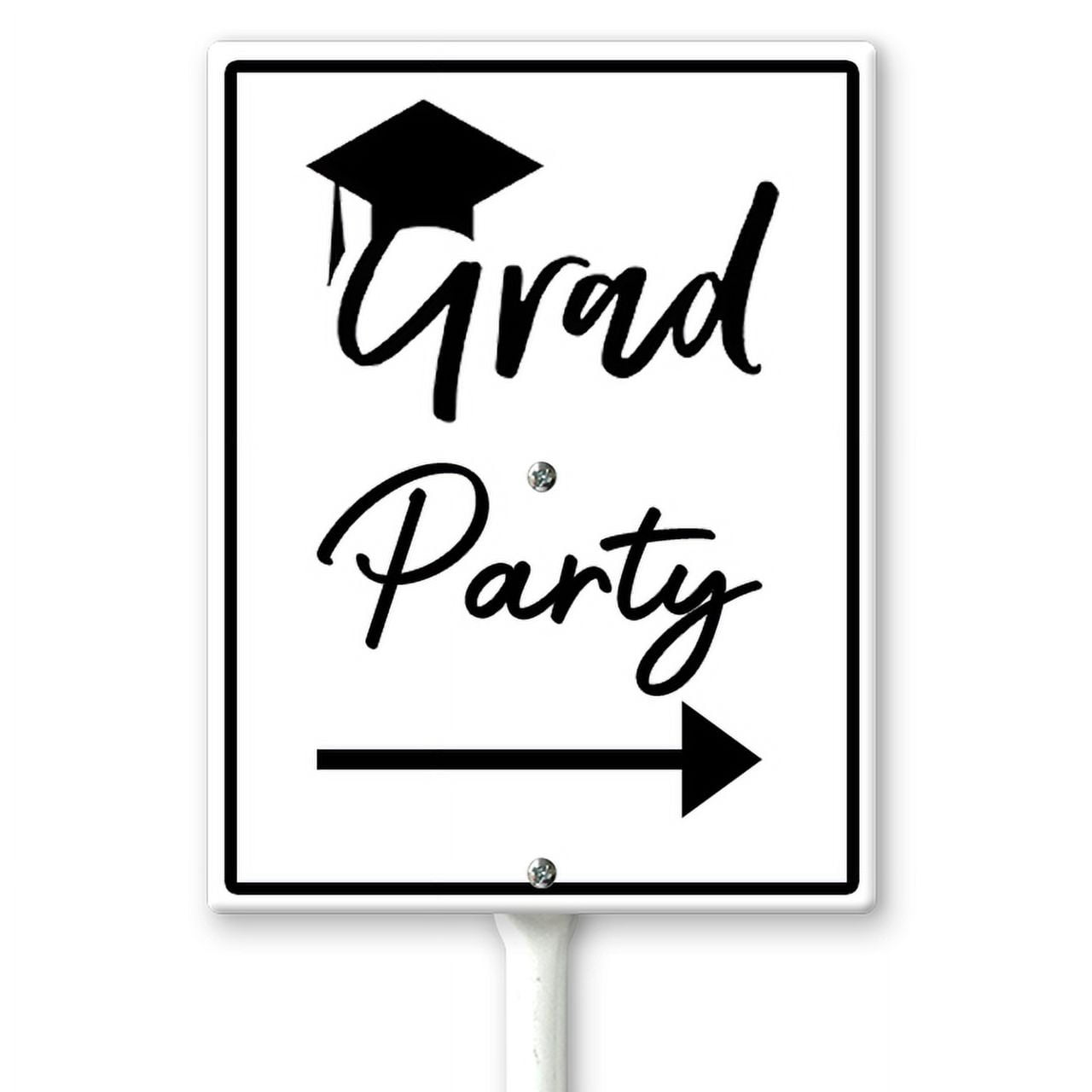 Ymaotrade Grad Party This Way Directional Right Arrow Yard Sign with ...
