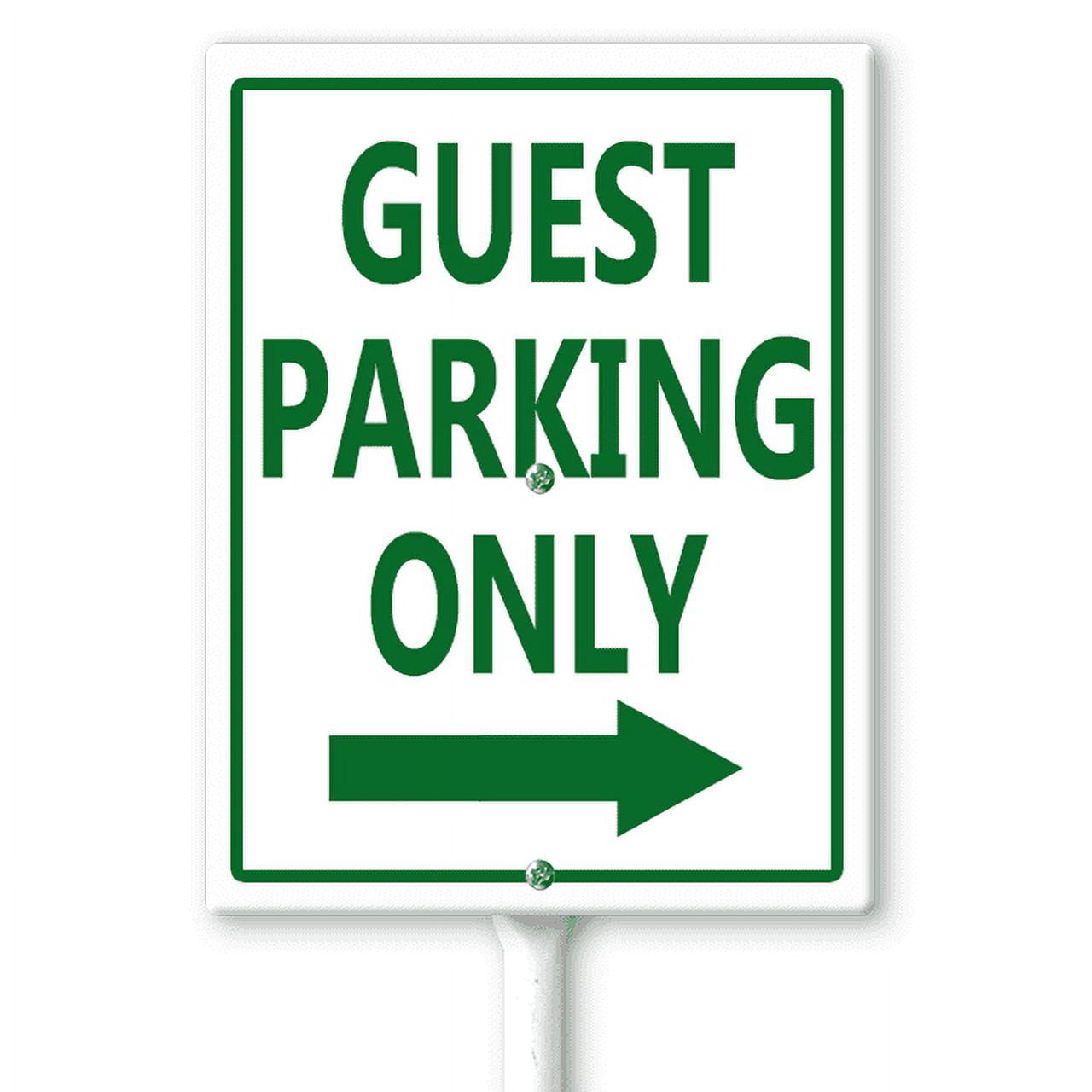 Ymaotrade Guest Parking Only With Right Arrow Yard Sign with Stakes 8in ...
