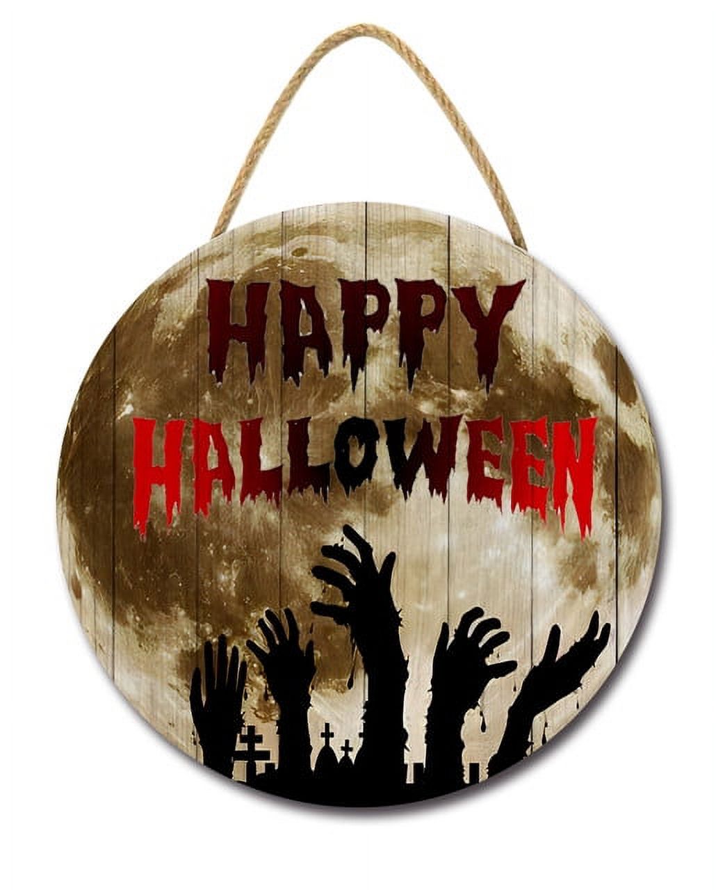 Ymaotrade Halloween Decoration Tombstone Hanging Sign Happy Halloween ...