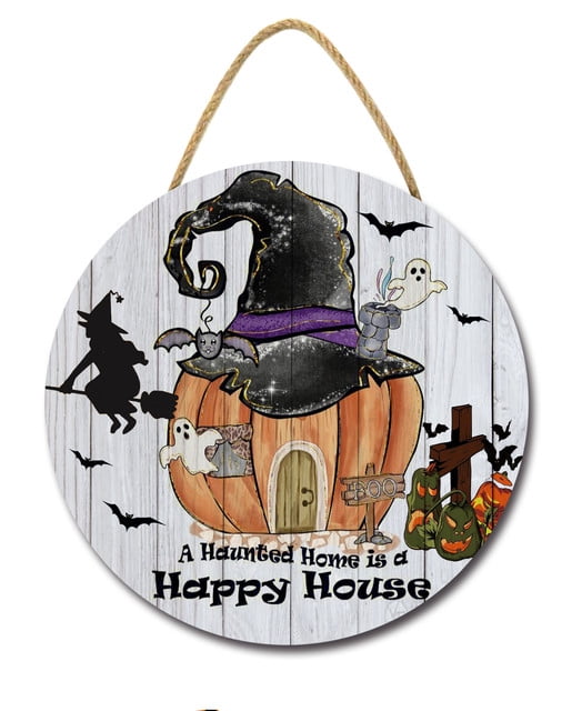 Ymaotrade Halloween Door Decoration, Halloween Welcome Sign, Halloween ...