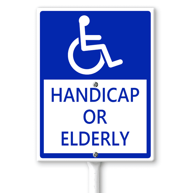 Ymaotrade Handicap Or Elderly Yard Sign with Stakes 8×12in, Sturdy ...