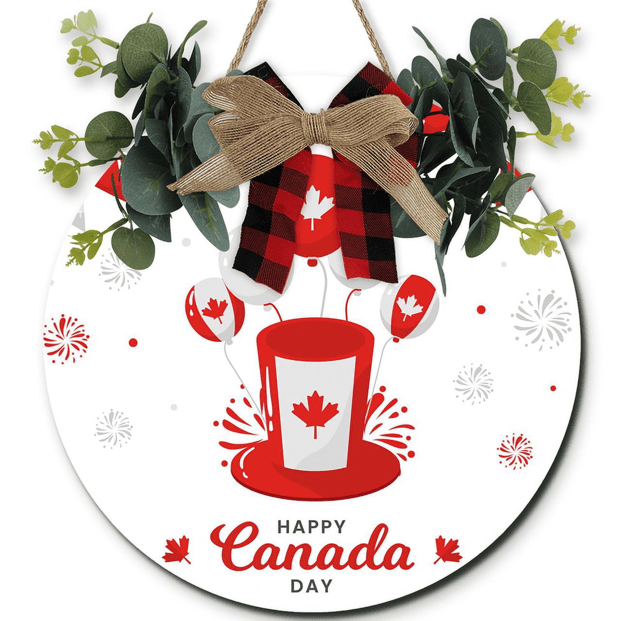 Ymaotrade Happy Canada Day Welcome Wood Sign Decorations for Porch ...