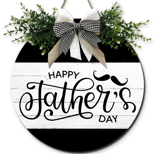 Ymaotrade Happy Fathers Day Signs Decorative 12inch Wood Retro Door ...