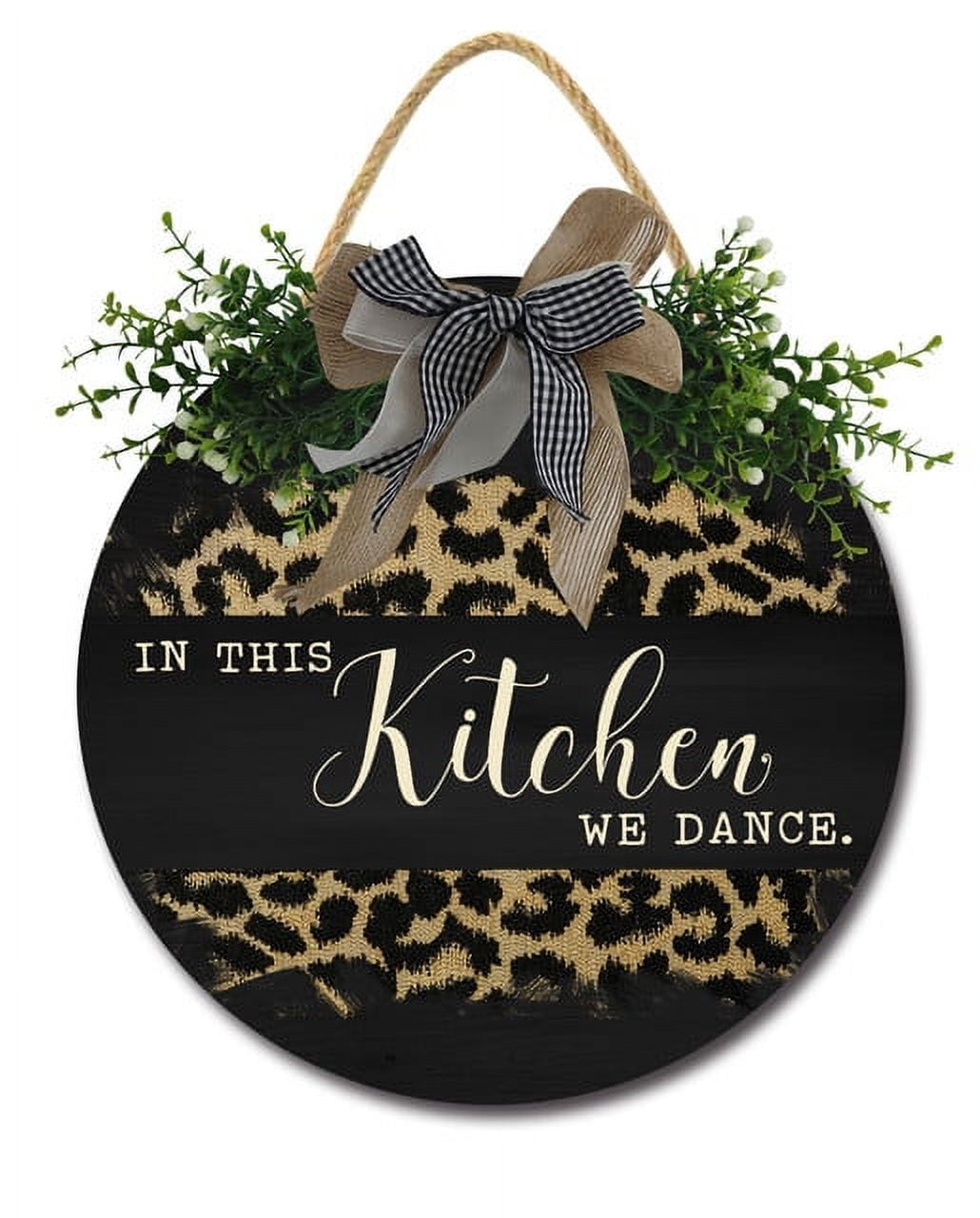 Ymaotrade In This Kitchen We Dance Sign - Dance Kitchen Sign Wall Decor ...