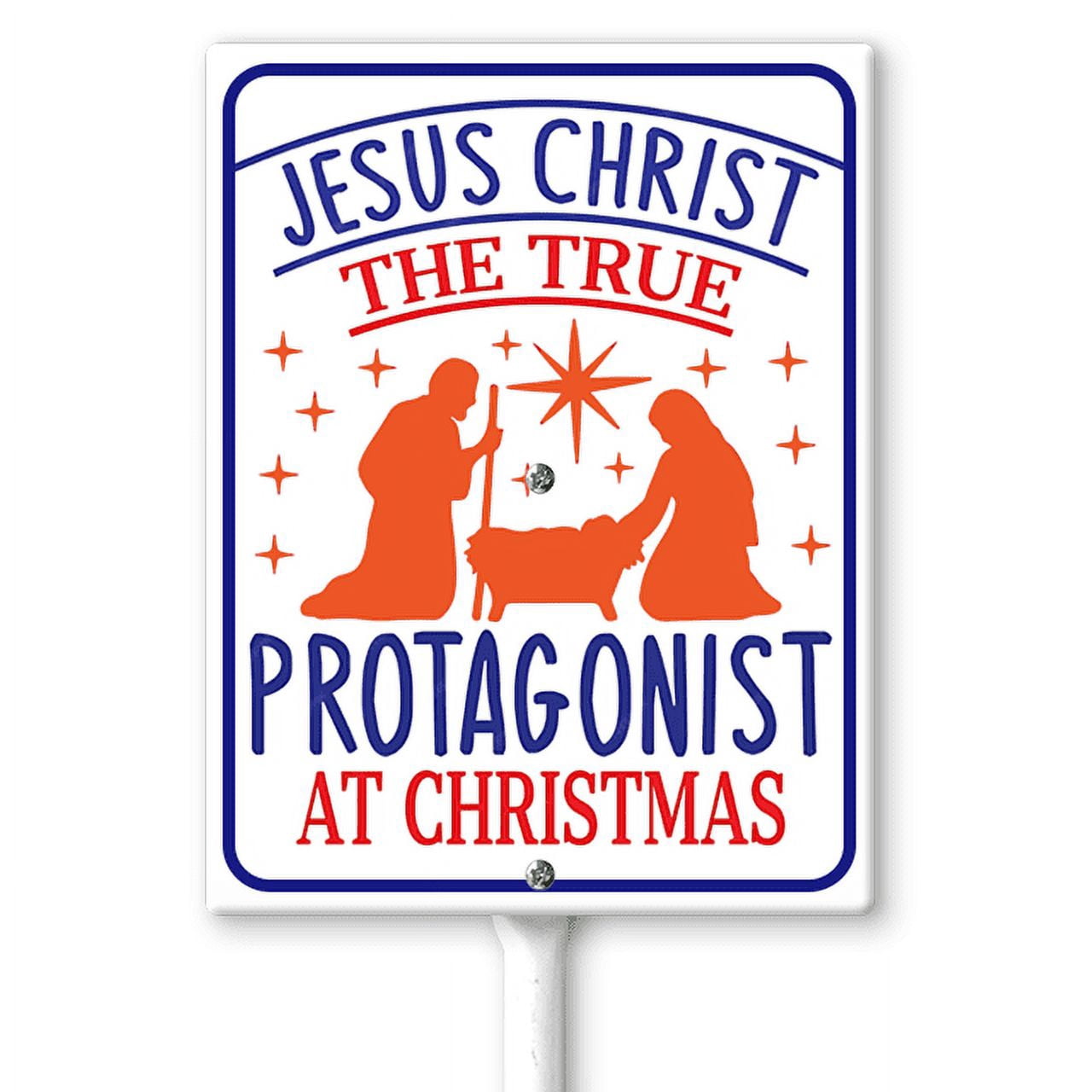 Ymaotrade Jesus Christ The True Protagonist At Christmas Yard Sign with ...