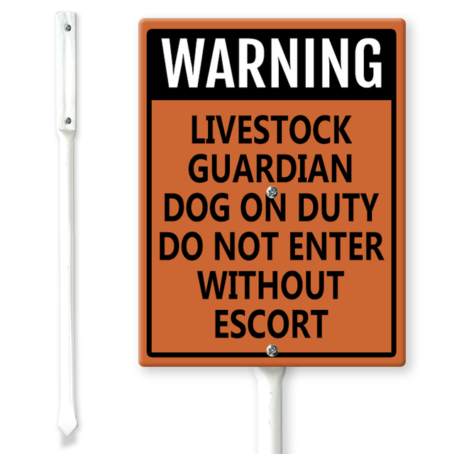 Ymaotrade Livestock Guardian Dog On Duty Do Not Enter Yard Sign with ...