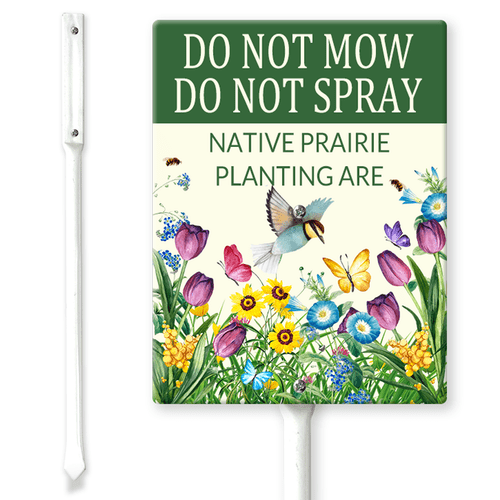 Ymaotrade Do Not Mow Do Not Spray Native Prairie Planting Area Yard ...