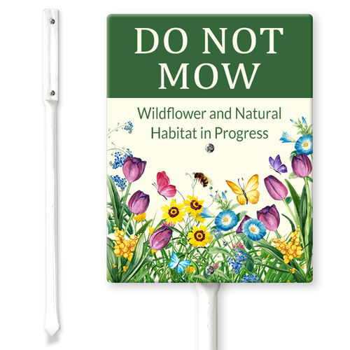 Ymaotrade Do Not Mow Wildflower And Natural Habitat Progress Yard Sign ...