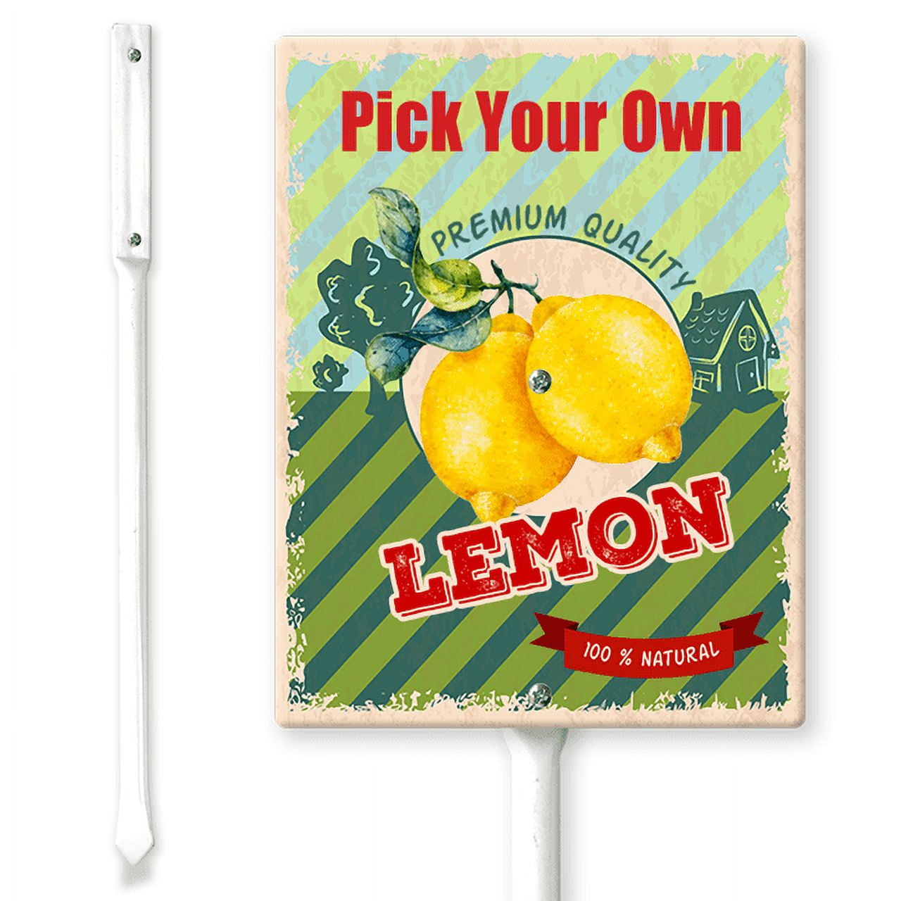 Ymaotrade Natural Organic Fruits Lemon Pick Your Own Yard Sign with ...