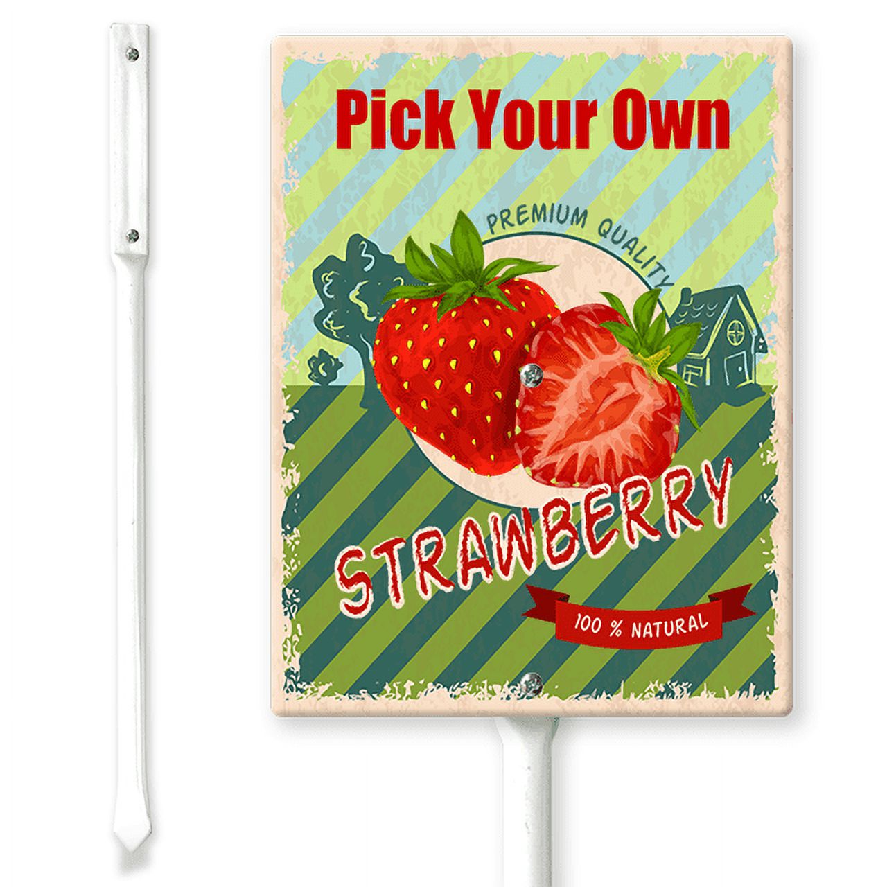 Ymaotrade Natural Organic Fruits Strawberries Pick Your Own Yard Sign ...
