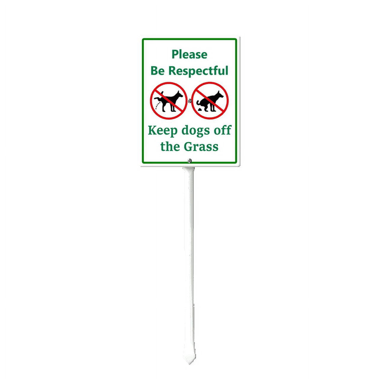 Ymaotrade No Dog Poop Signs No Peeing Dog Signs with 13in Stake, Keep ...