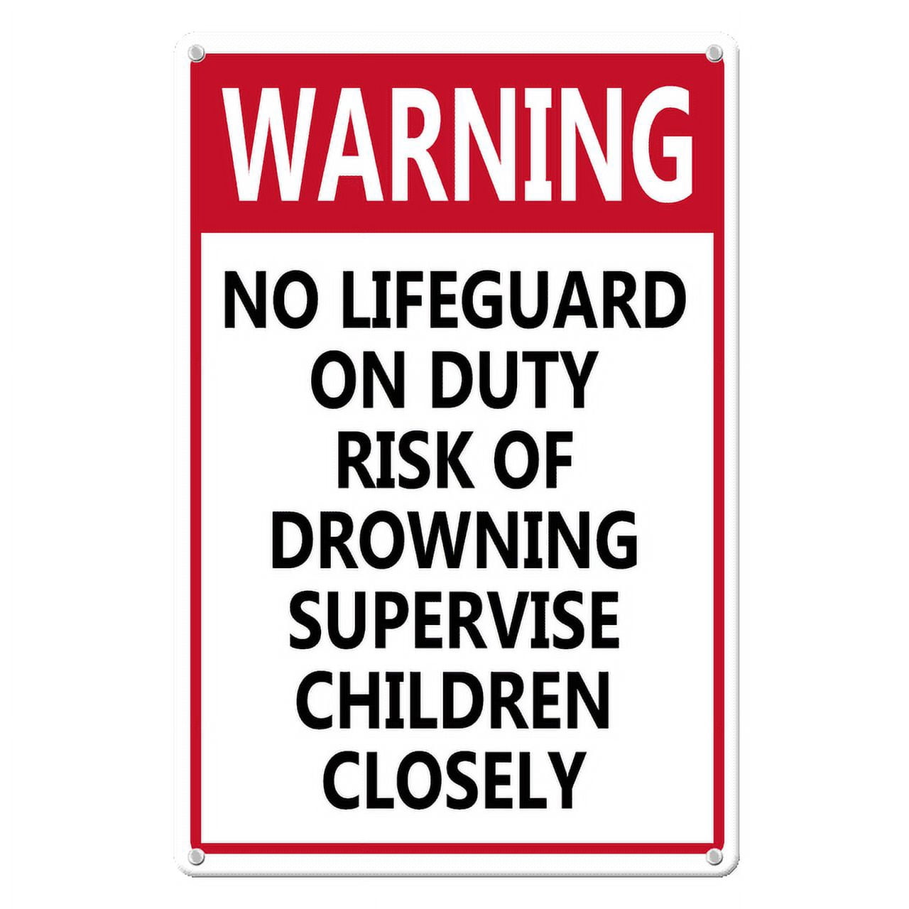 Ymaotrade No Lifeguard On Duty Risk of Drowning Supervise Children ...