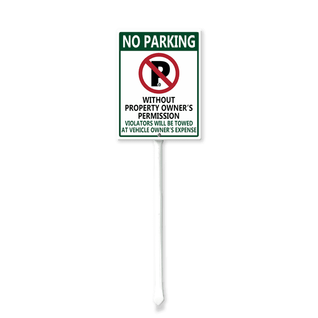 Ymaotrade No Parking with Property Owner’s Permission Signs with Stake ...