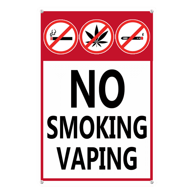 Ymaotrade No Smoking/Vaping Yard Aluminum Signs 8×12in, Sign ...