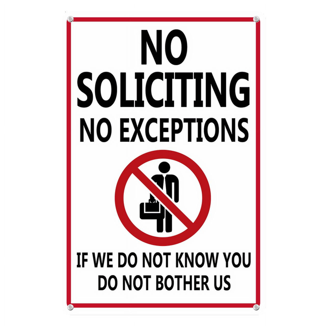 Ymaotrade No Soliciting, No Exceptions - If We Do Not Know You Do Not ...