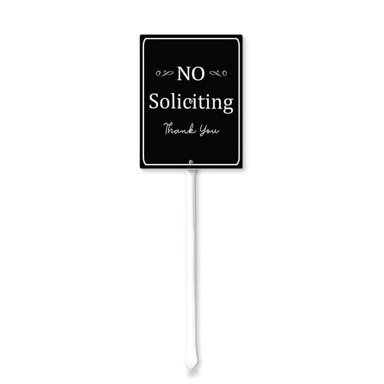 Ymaotrade No Soliciting Sign for House Durable Metal Aluminum with ...