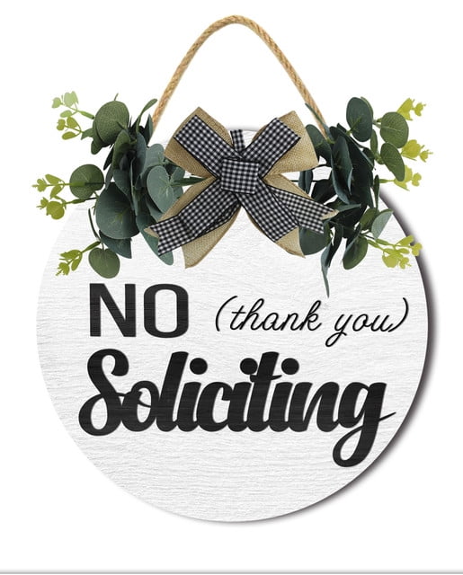 Ymaotrade No Soliciting Sign for House, Premium Durable No Soliciting ...