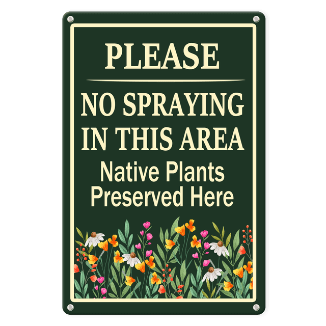 Ymaotrade No Spraying In This Area, Native Plants Preserved Here ...