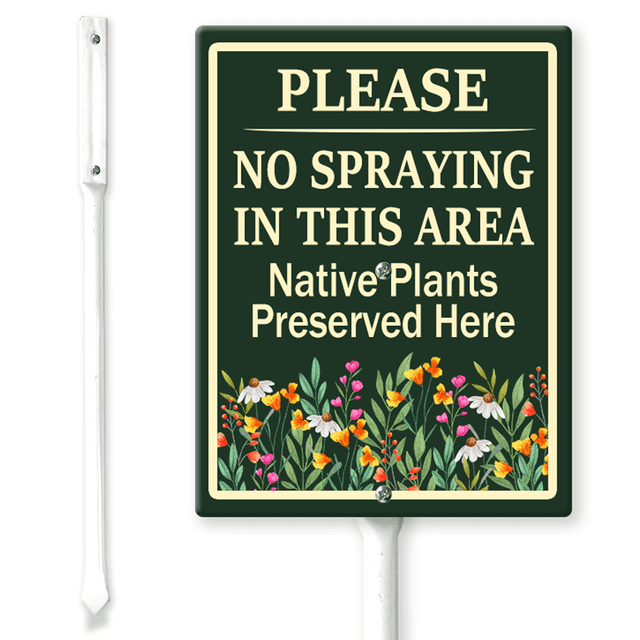 Ymaotrade No Spraying In This Area, Native Plants Preserved Here Yard ...