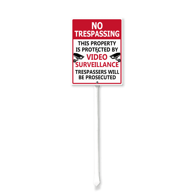 Ymaotrade No Trespassing - Property Protected By Video Surveillance ...