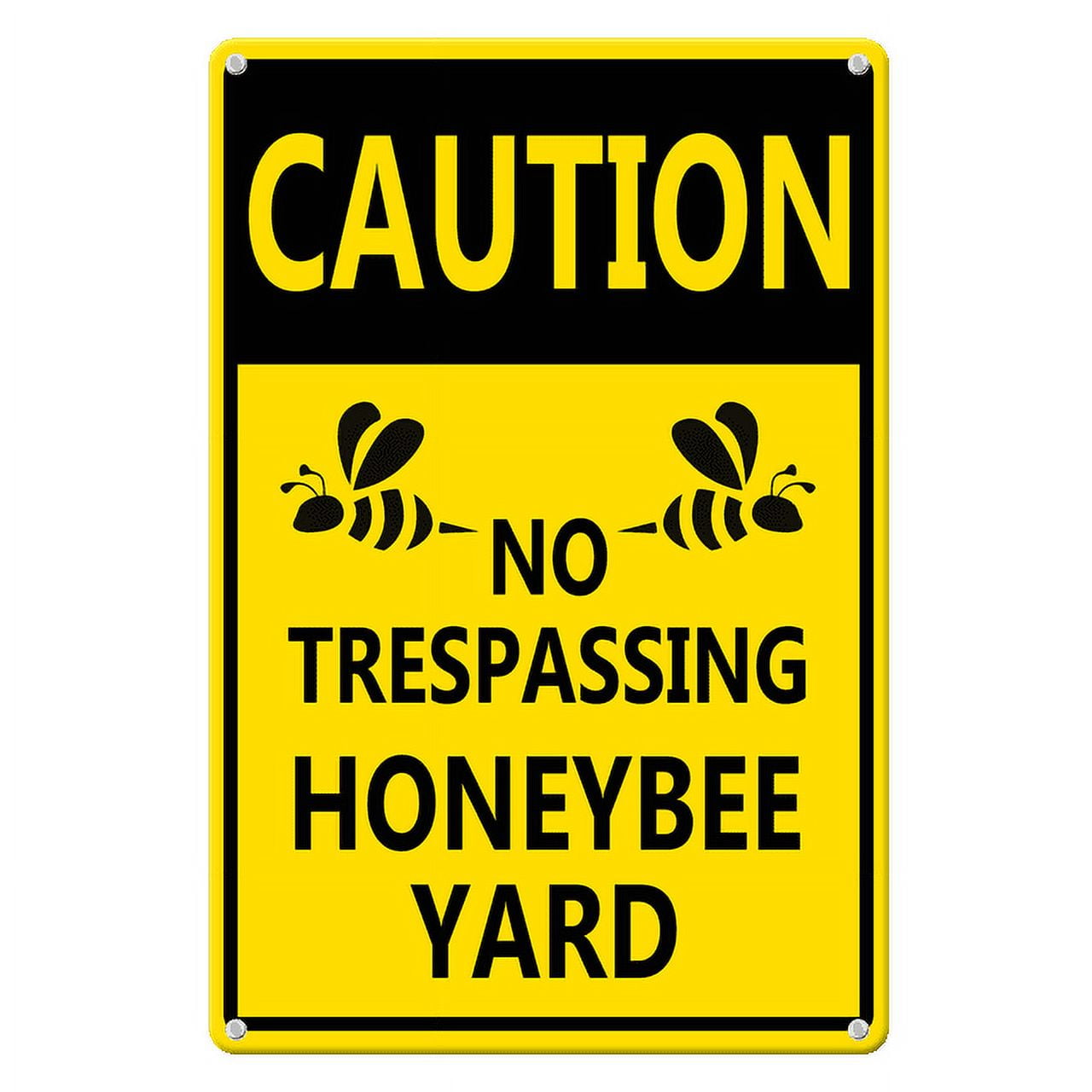 Ymaotrade No Trespassing Signs, Caution No Trespassing Honeybee ...