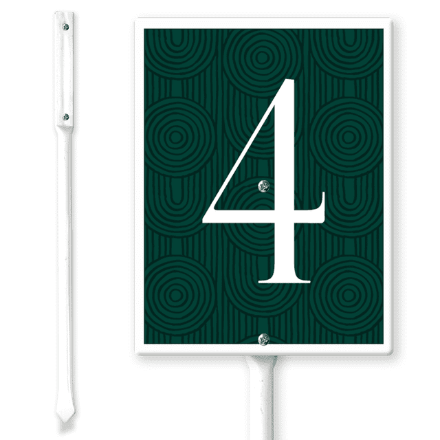 Ymaotrade Number 4 Yard Sign, House Number Address Yard Sign with ...