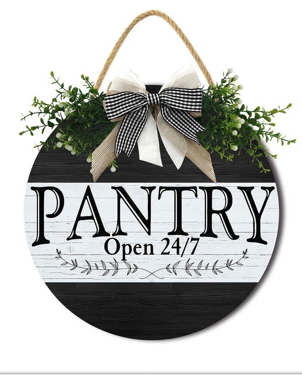 Ymaotrade Pantry Sign Solid Wood Pantry Wall Decor for Home Kitchen ...