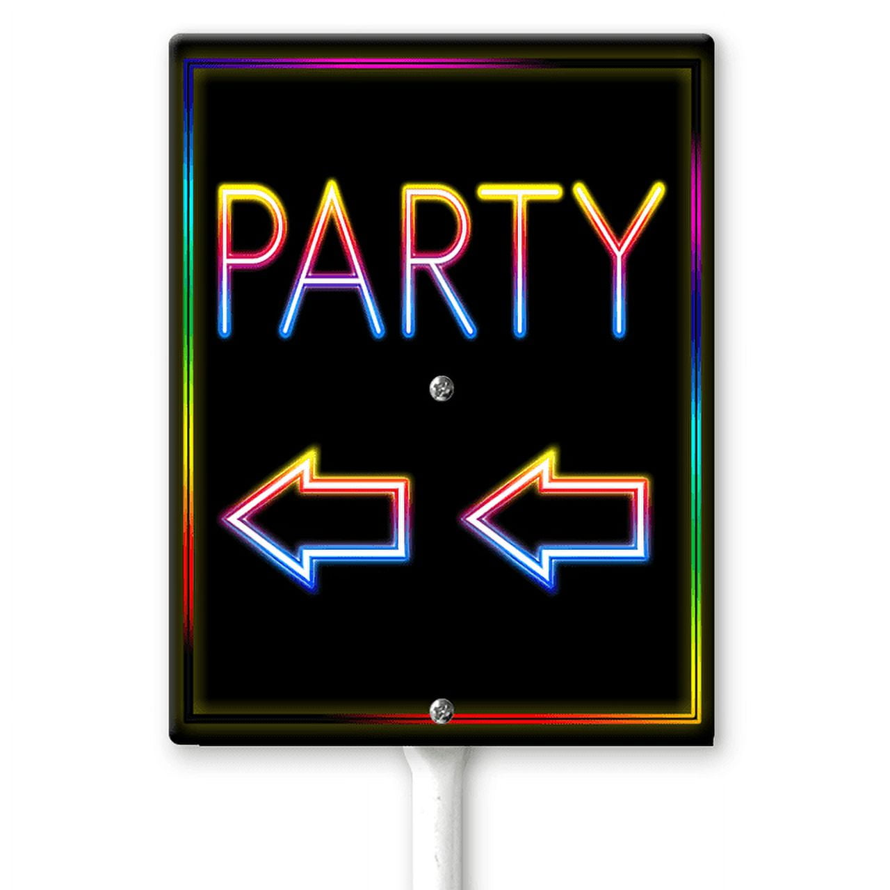 Ymaotrade Party Directional Right Arrow Yard Sign with Stakes 7in×8.8in ...