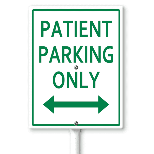 Ymaotrade Patient Parking Only Yard Sign with Stakes 7×8.8in, Sturdy ...