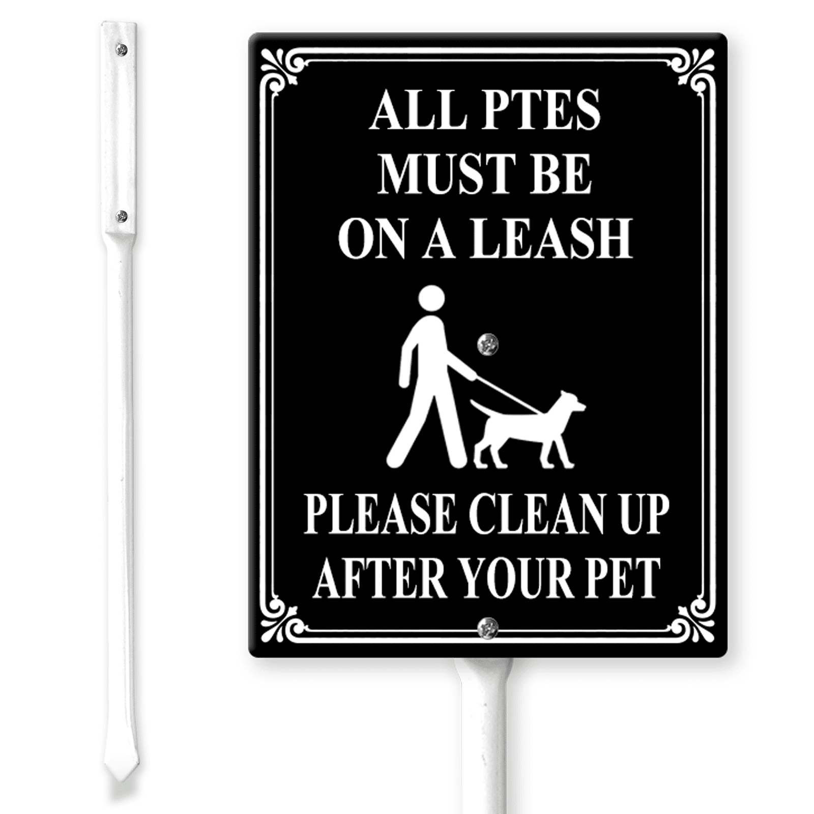 Ymaotrade All Pets Must Be On A Leash Please Clean Up After Your Pet ...