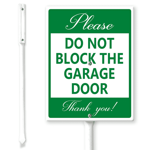 Ymaotrade Please Do Not Block The Garage Door Thank You Yard Sign with ...