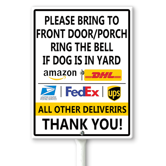 Ymaotrade Please Bring All Packages to Front Door, Porch Ring the Bell ...