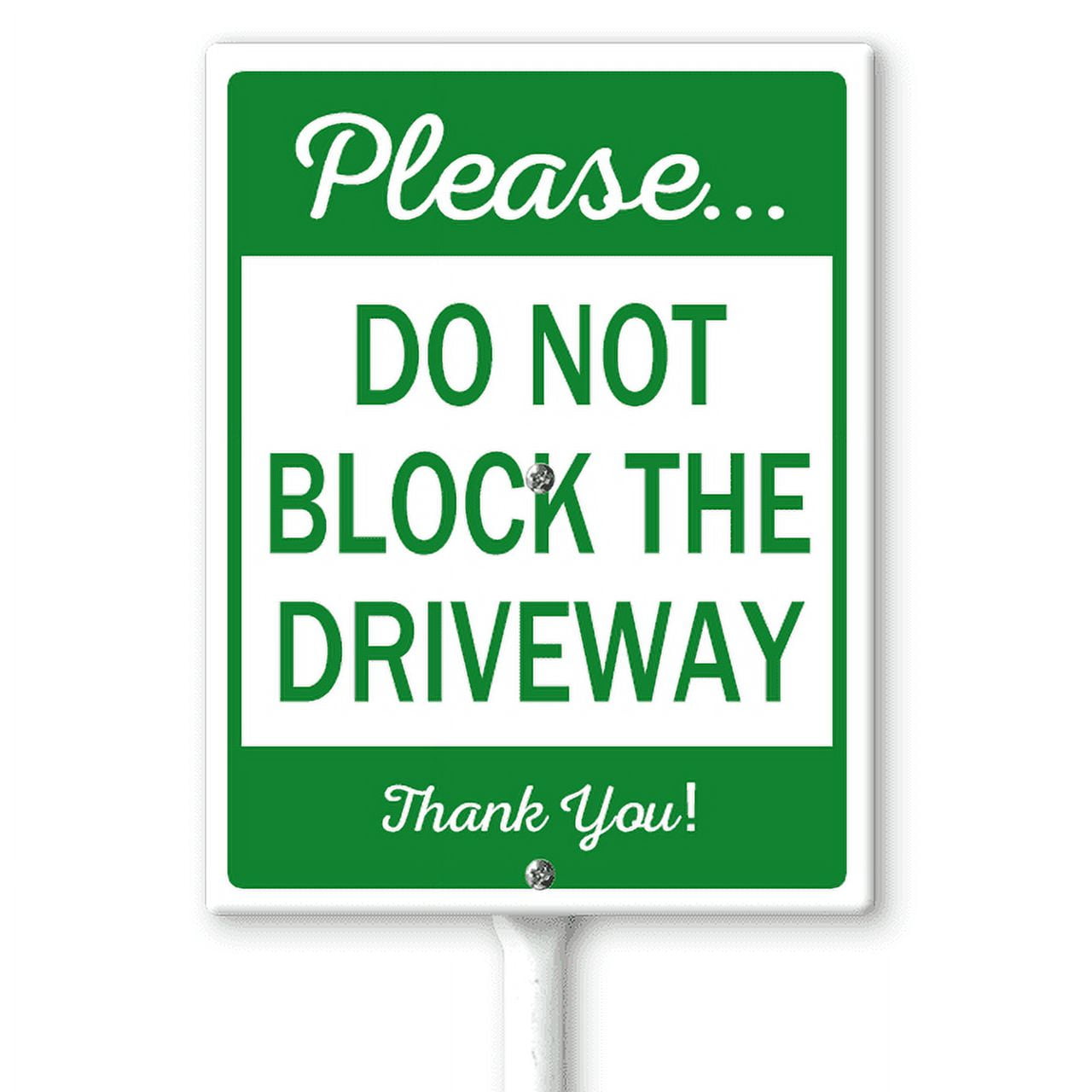 Ymaotrade Please Do Not Block The Driveway Thank You Yard Sign with ...